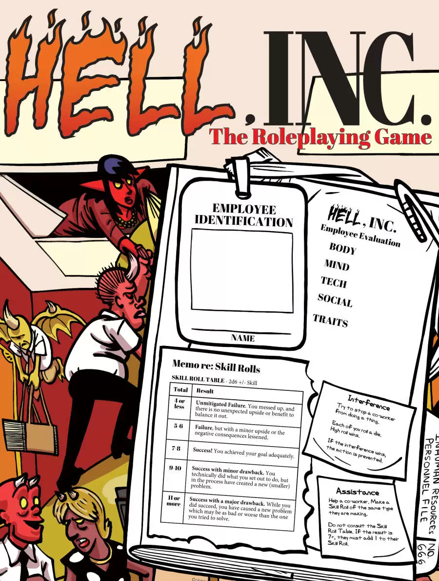 Hell, Inc. The RPG - Character Sheet Bundle - Rent-A-Thug Comics | DriveThruRPG