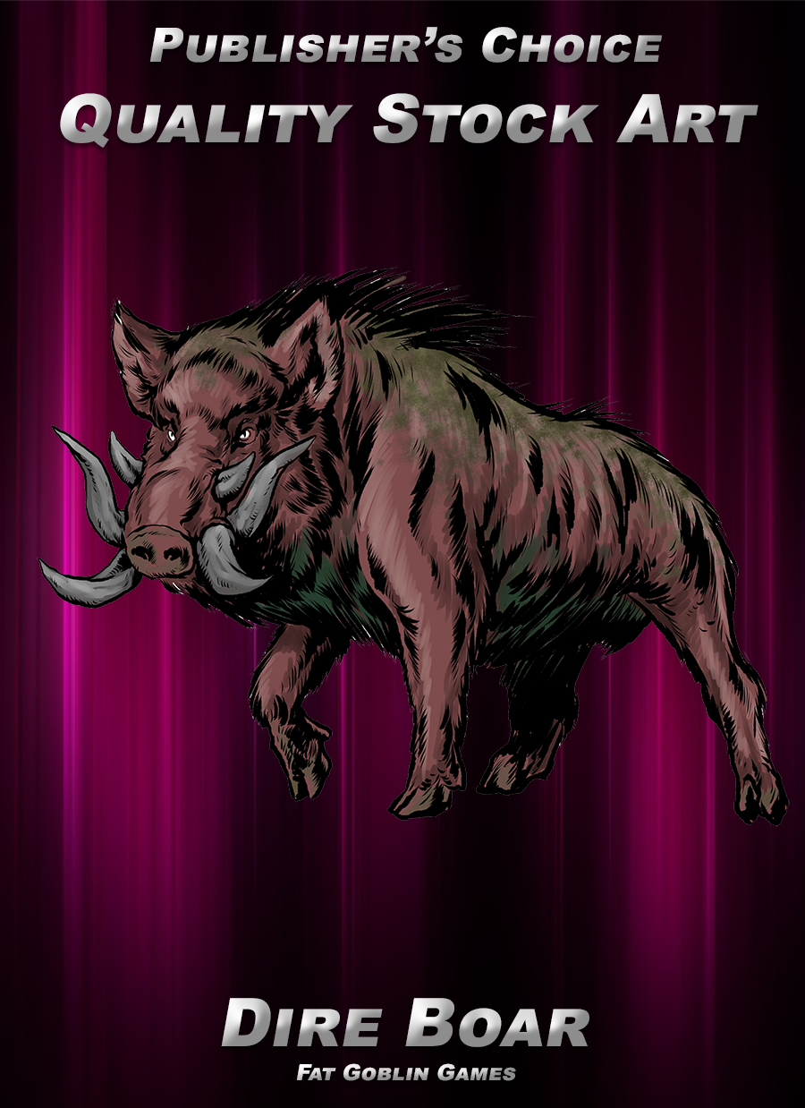 Publisher's Choice - Quality Stock Art: Dire Boar - Publisher's Choice ...