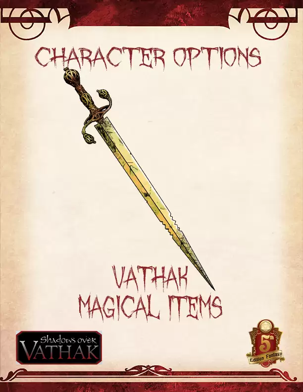 Vathak 5e Character Options - Magic Items 1 - Fat Goblin Games ...
