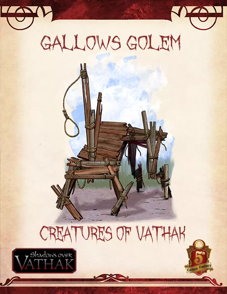 Creatures of Shadows over Vathak (5th Edition) Gallows Golem - Fat ...