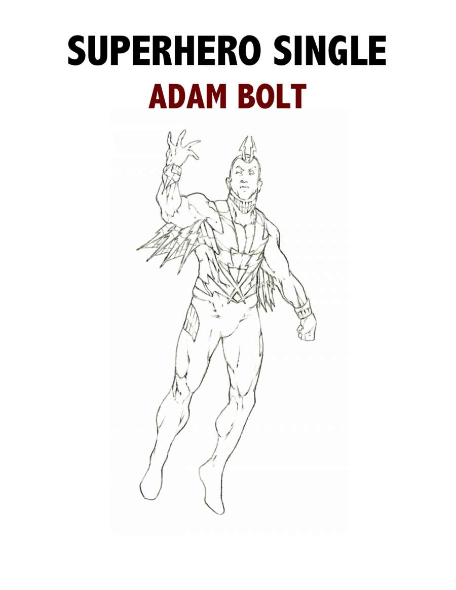 Superhero Single: Adam Bolt - Auralius Art | DriveThruRPG