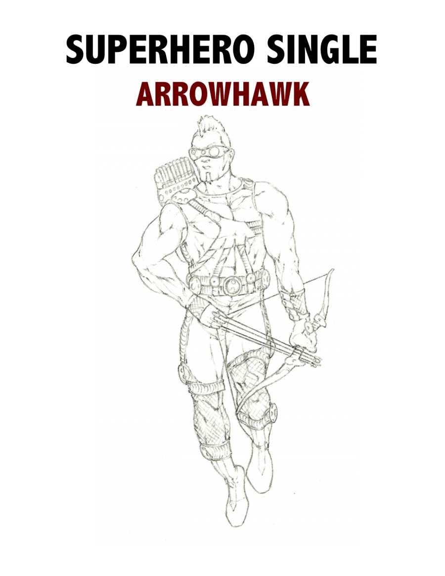 Superhero Single: Arrowhawk - Auralius Art | DriveThruRPG