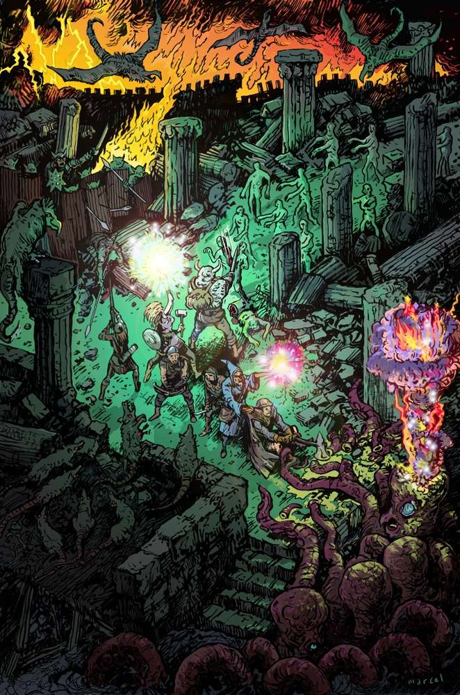 Dungeon World Fronts Poster Eumitto DriveThruRPG
