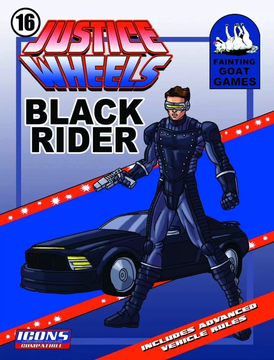 Justice Wheels #16 Black Rider [ICONS] - Fainting Goat Games | DriveThruRPG