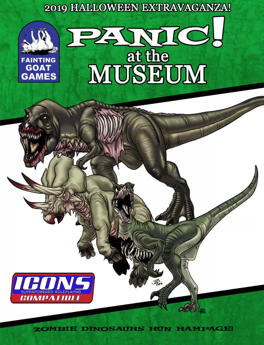 [ICONS]Panic! at the Museum - Fainting Goat Games | DriveThruRPG