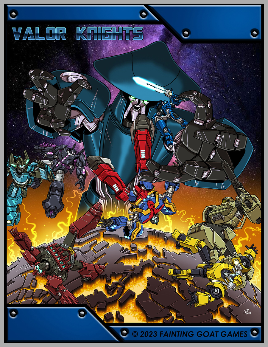 Valor Knights GM Screen - Fainting Goat Games | DriveThruRPG