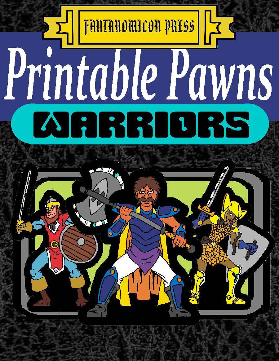 Printable Pawns: Warriors - Fantanomicon Press | PRINTABLE PAWNS ...