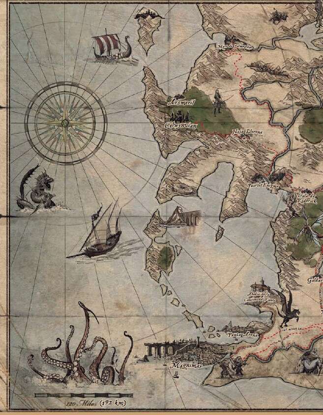 Pathfinder 1ª ed. - Mapa de Varisia - Devir | Pathfinder 1st edition ...