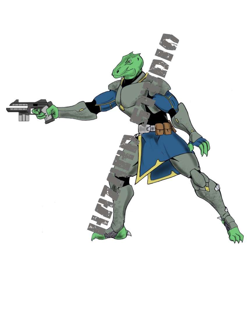 Sketchbook Scifi 8: Alien Brute 1 - HAZARD Studio | DriveThruRPG