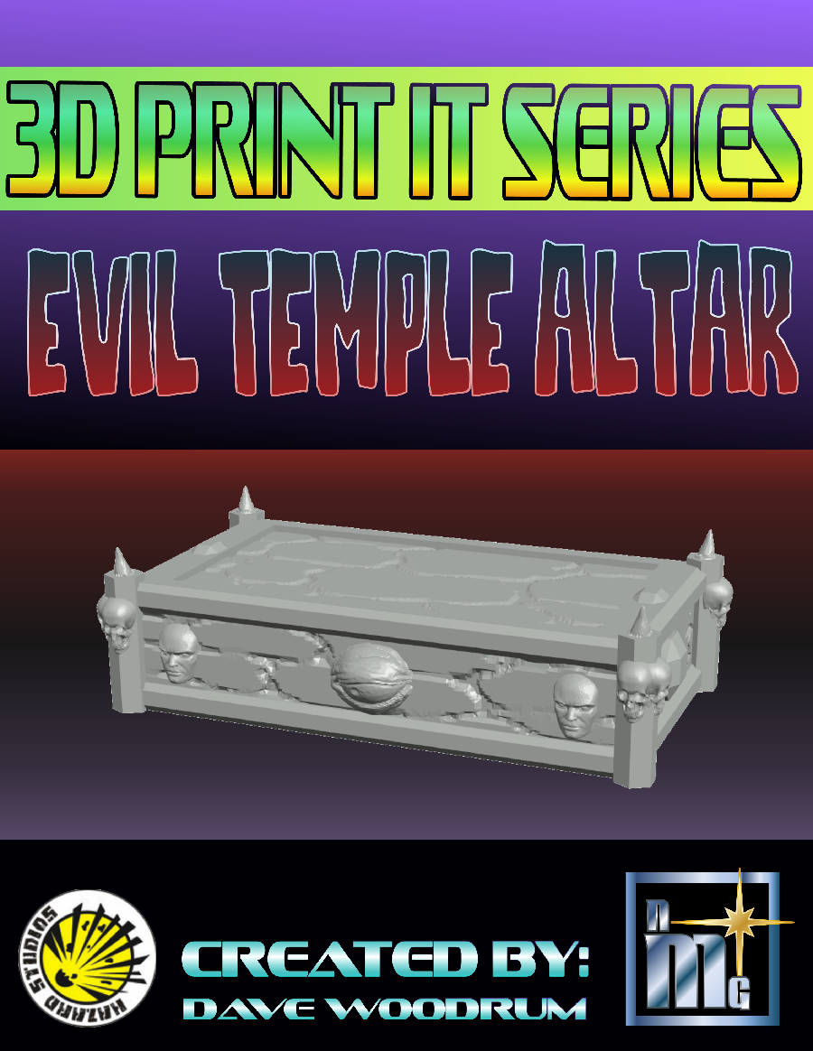 3D Print It: Evil Temple Altar - HAZARD Studio | DriveThruRPG