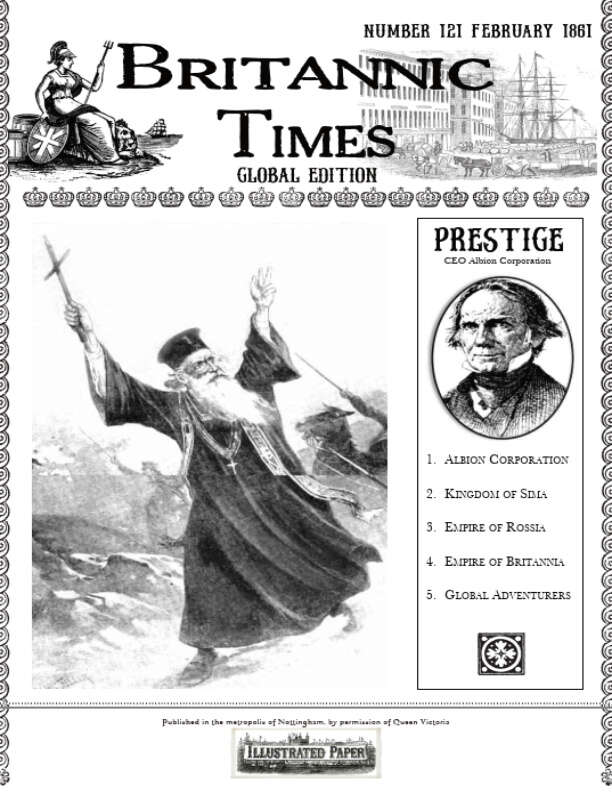 Scramble for Empire Victorian Steampunk wargames campaign newspaper ...