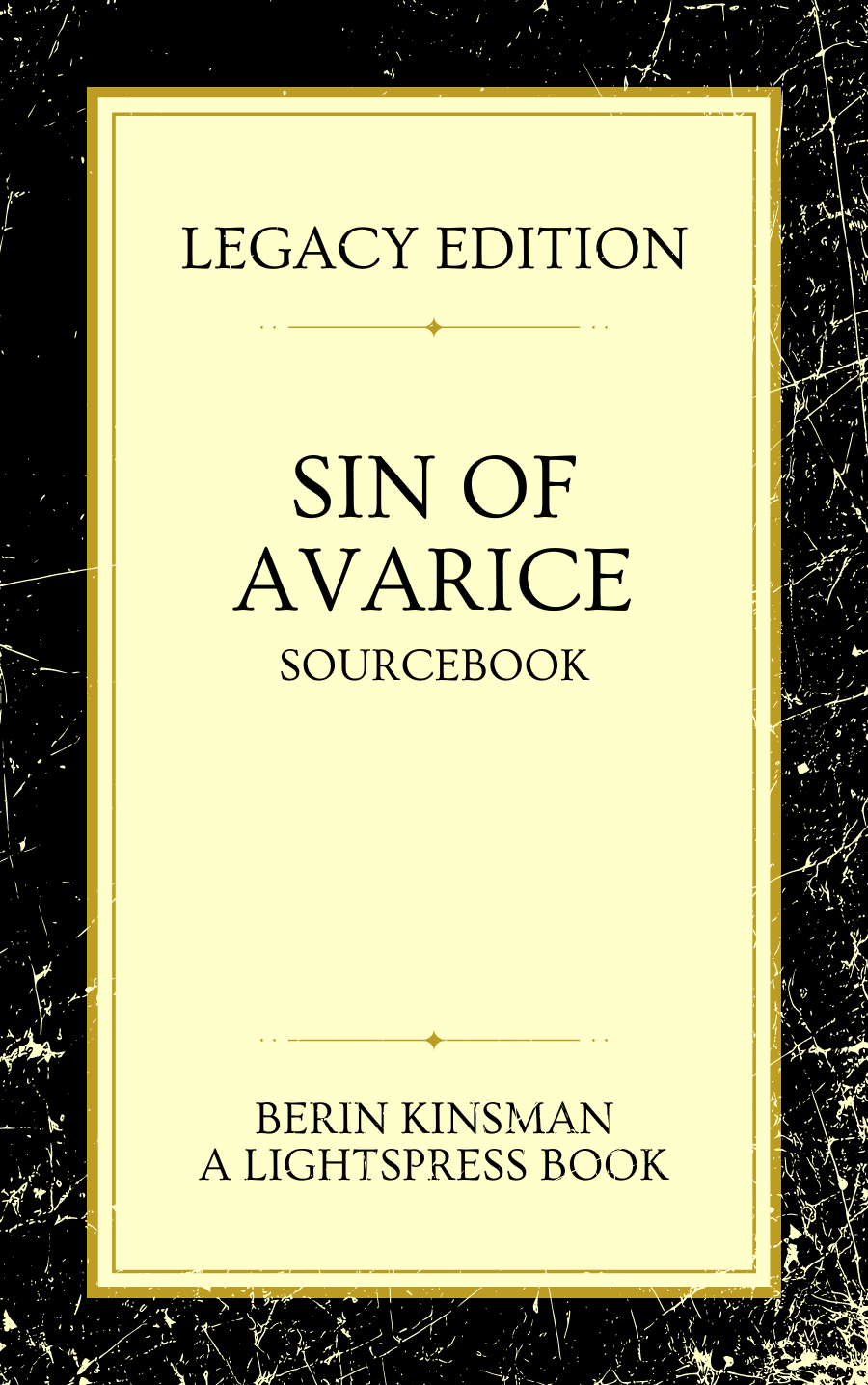 Sin of Avarice - Lightspress Media | FANTASY SOURCEBOOKS | HORROR ...