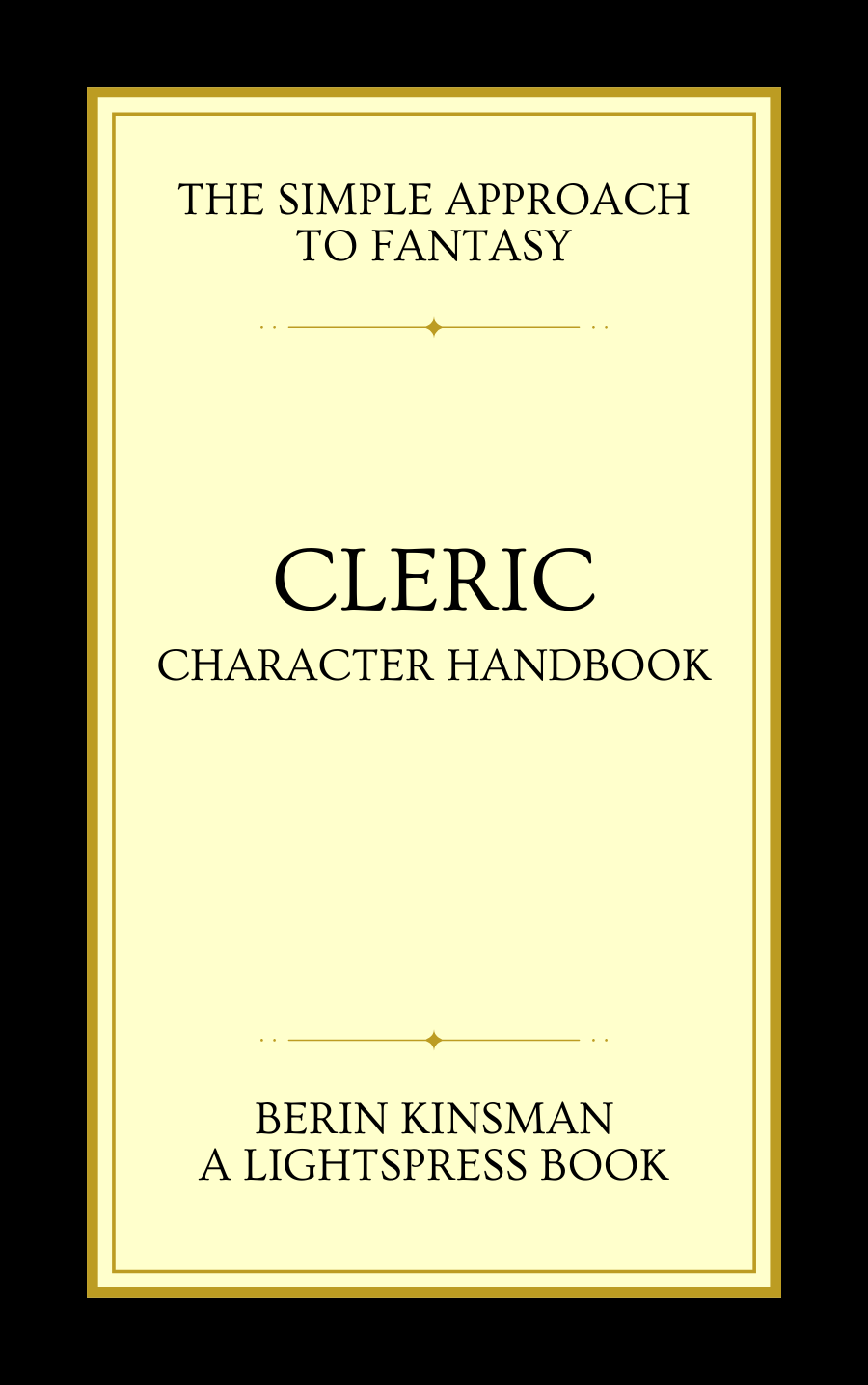 Cleric Character Handbook - Lightspress Media | FANTASY SOURCEBOOKS ...