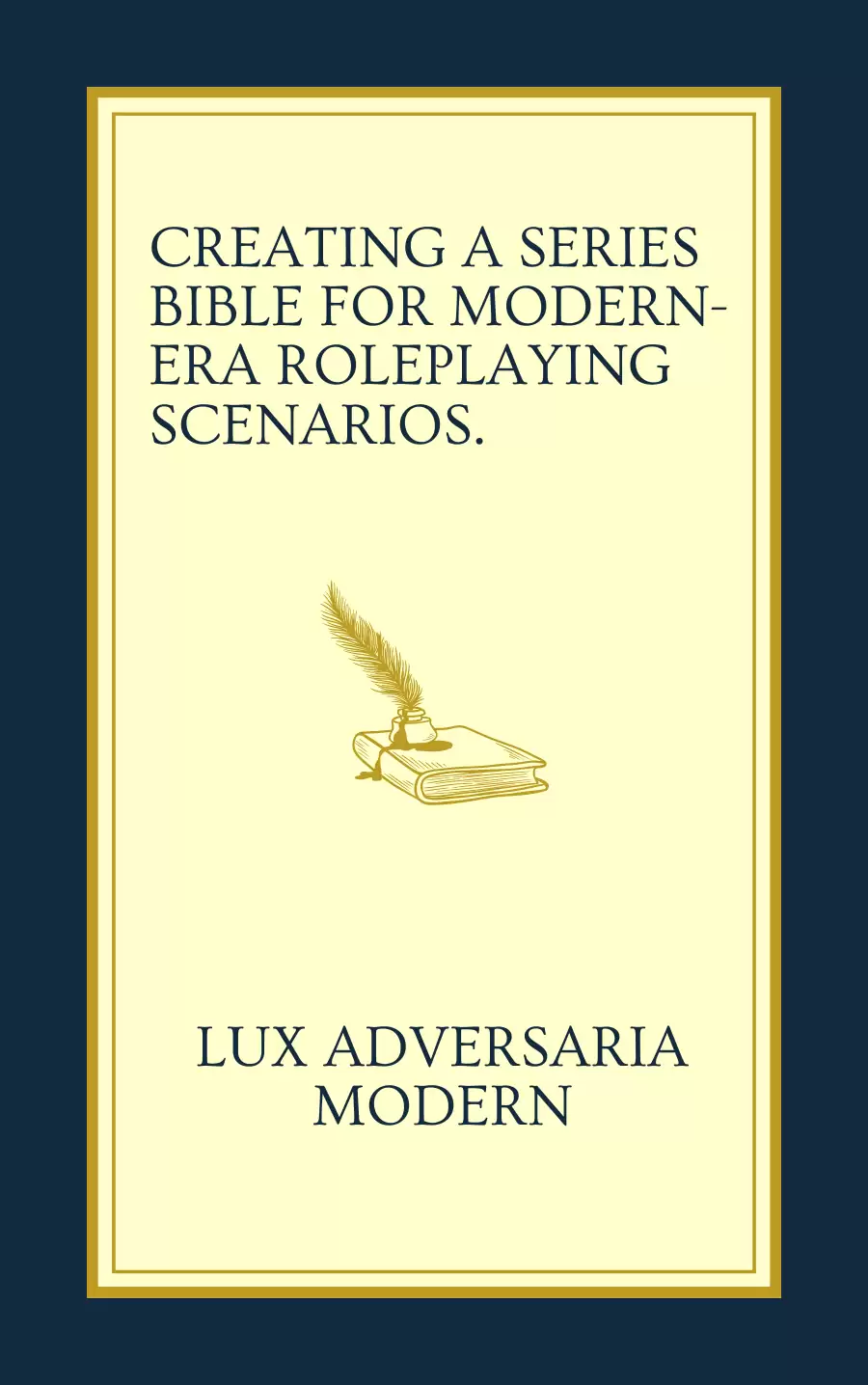 Creating a Series Bible - Lightspress Media | DriveThruRPG