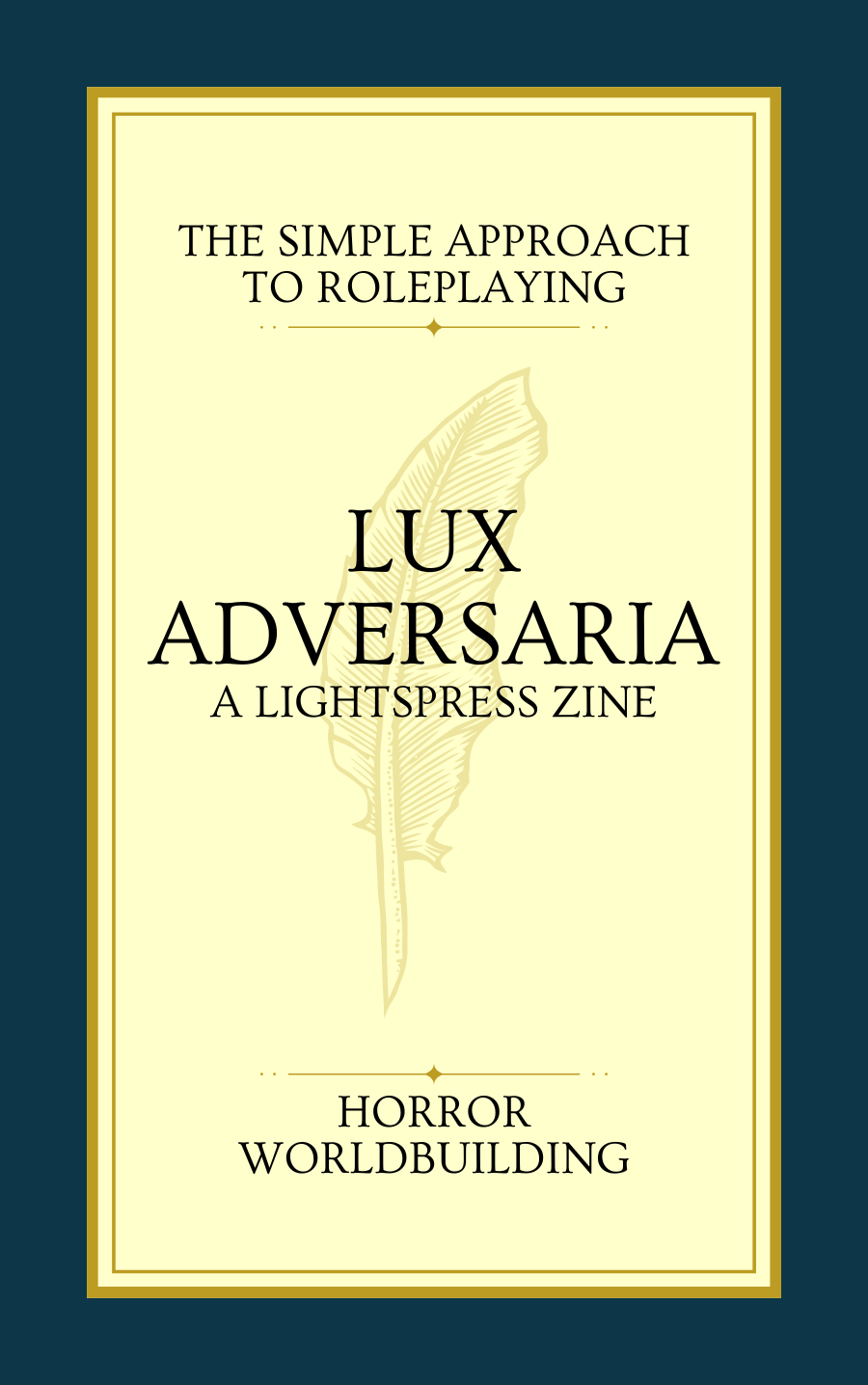 Lux Adversaria: Horror Worldbuilding - Lightspress Media | DriveThruRPG