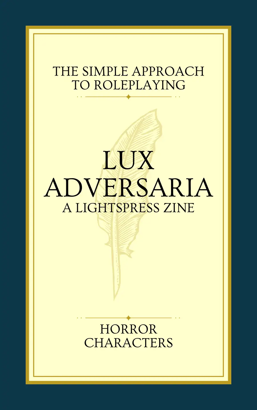 Lux Adversaria: Horror Characters - Lightspress Media | DriveThruRPG