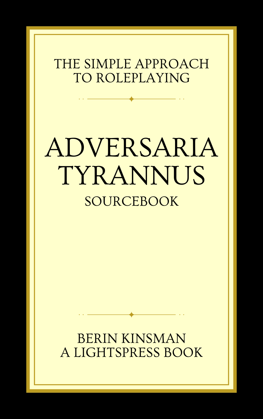 Adversaria Tyrannus - Lightspress Media | FANTASY SOURCEBOOKS ...