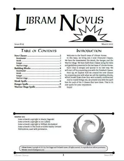 Libram Novus #4 - Firehawk Games | Libram Novus | DriveThruRPG