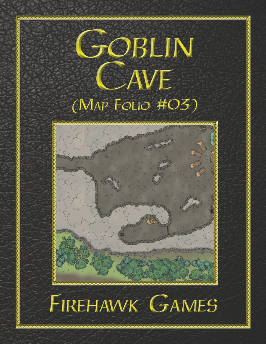 Map Folio 03 - Goblin's Cave - Firehawk Games | Maps | DriveThruRPG
