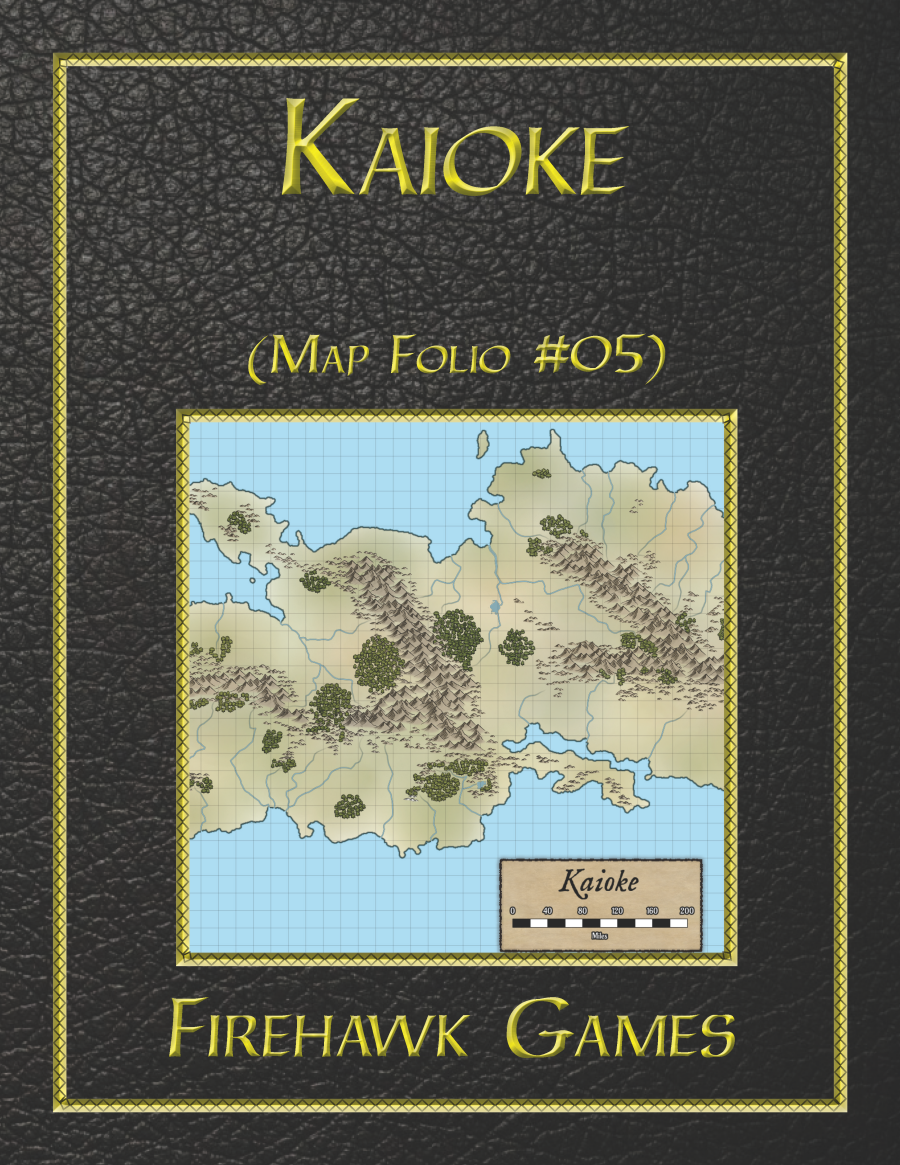 Map Folio 05 - The Continent of Kaioke - Firehawk Games | Maps ...