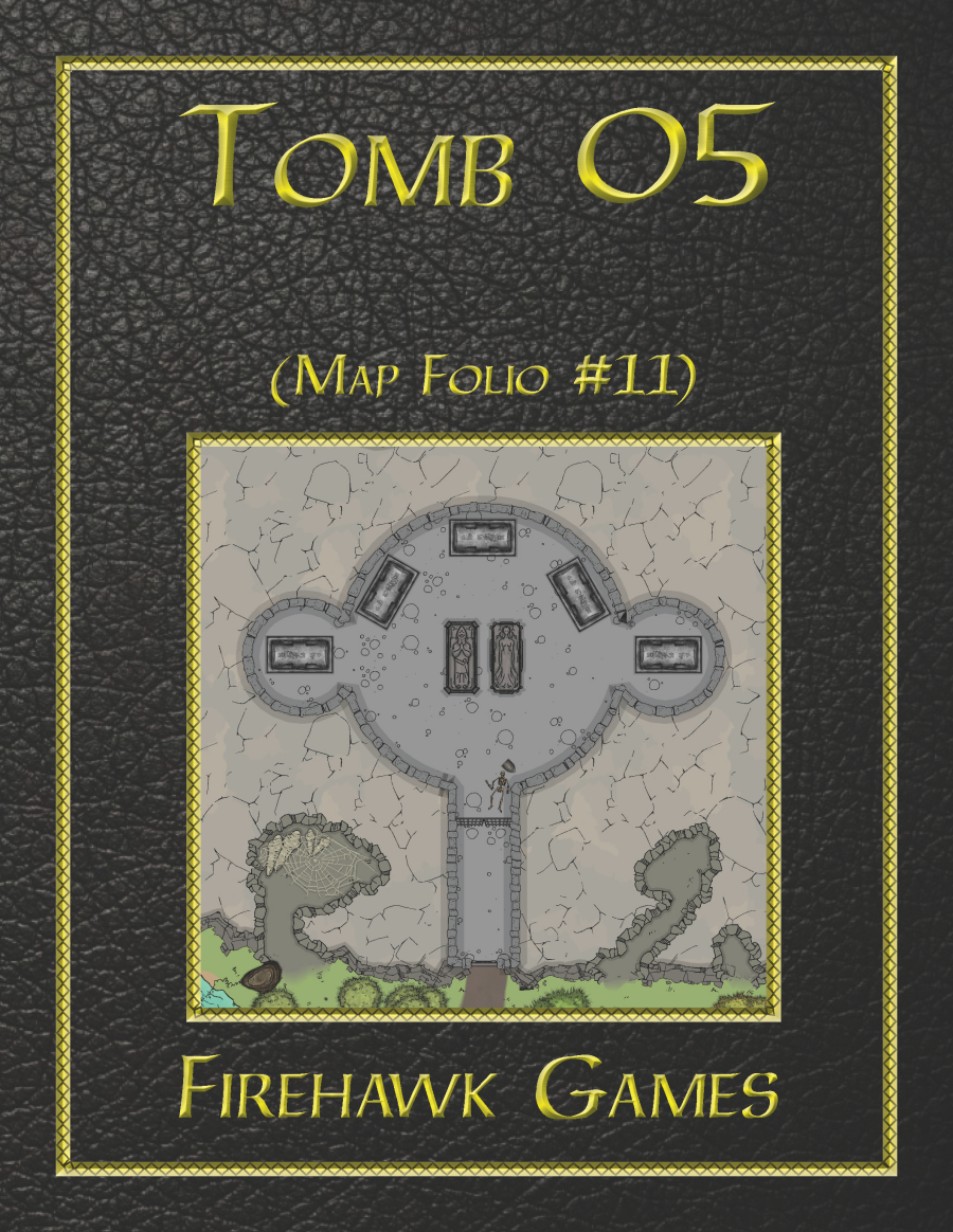 Map Folio 11 - Tomb 05 - Firehawk Games | Maps | DriveThruRPG