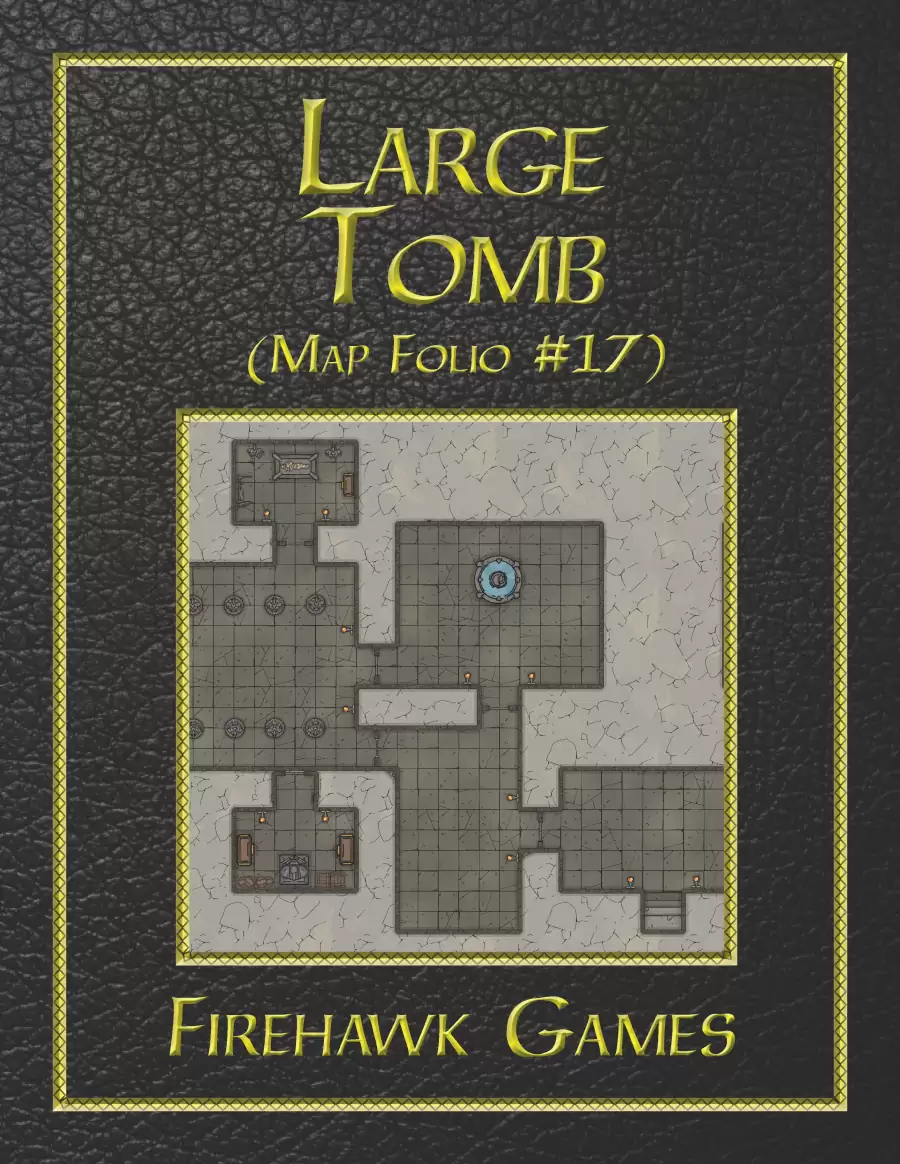 Map Folio 17 - Large Tomb - Firehawk Games | Maps | DriveThruRPG
