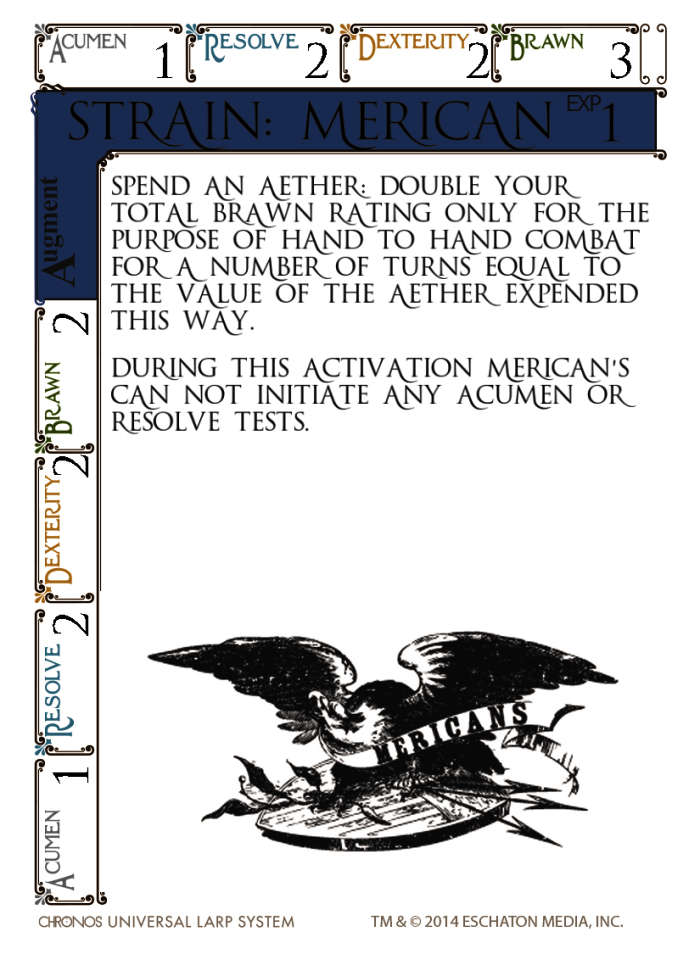 Strain: Merican - Custom Card - Eschaton Media | CHRONOS Custom Cards ...