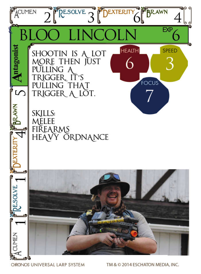 Bloo Lincoln - Custom Card - Eschaton Media | CHRONOS Custom Cards ...