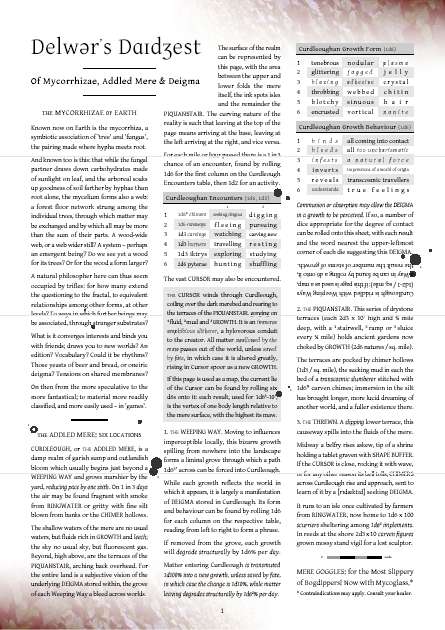 Delver's Digest - Of Mycorrhizae, Addled Mere & Deigma - Polycosm ...