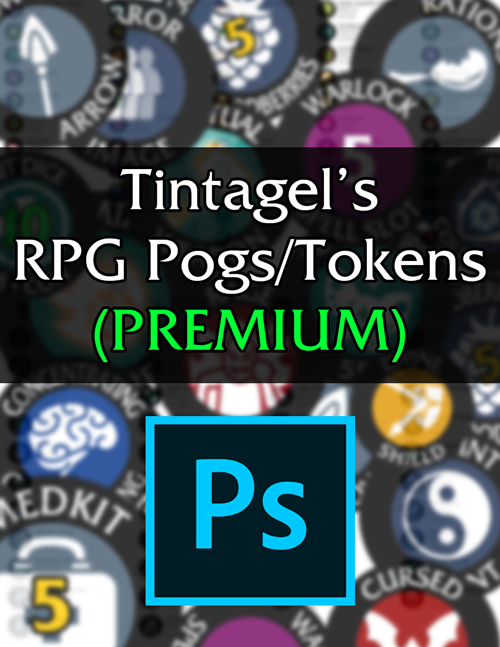 Tintagel's RPG Pogs/Tokens - PREMIUM (PSD) - Creative Gremlins ...