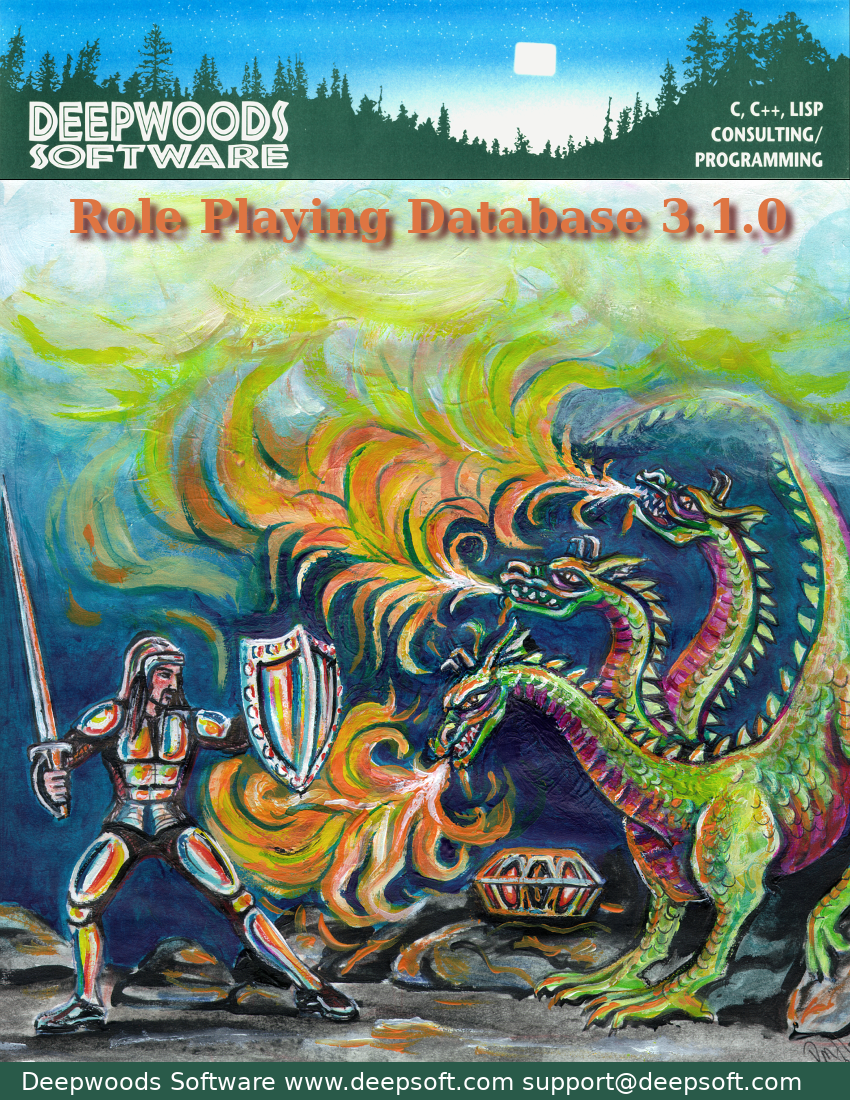 Role Playing DB 3.1.0 (Windows x86_64) - Deepwoods Software | DriveThruRPG
