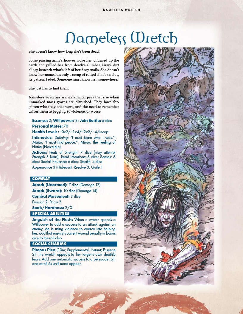 Hundred Devils Night Parade: Dream Hawk and Nameless Wretch - Onyx Path Publishing | Exalted 3rd ...