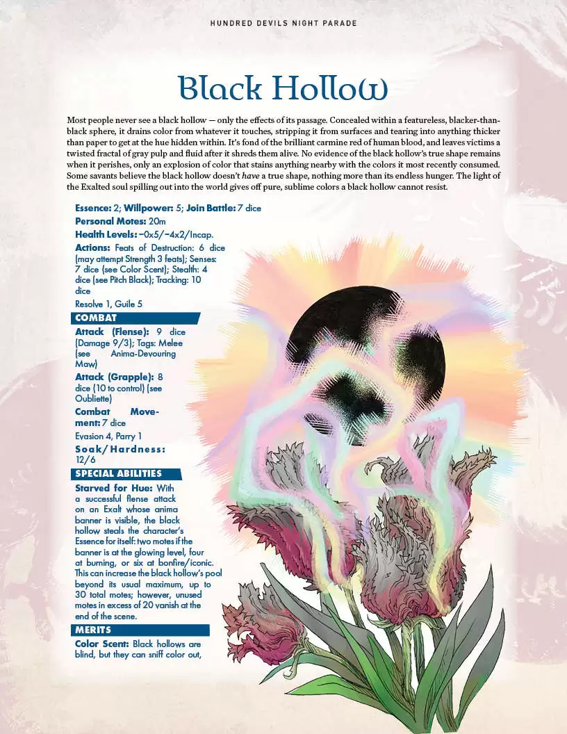 Hundred Devils Night Parade: Black Hollow and Cockatrice - Onyx Path ...