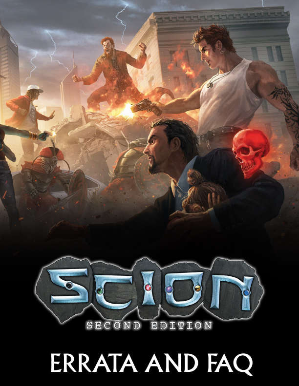 Scion Second Edition Errata and FAQ - Onyx Path Publishing | Scion 2nd ...