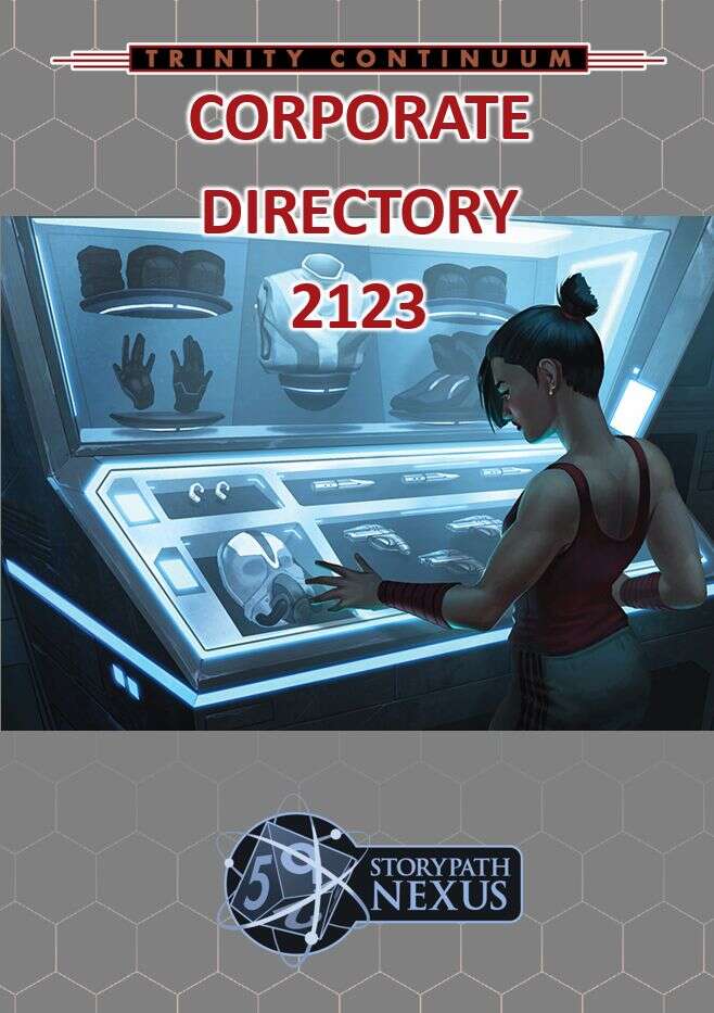 Corporate Directory 2123 - Onyx Path Publishing | StoryPath Nexus | DriveThruRPG