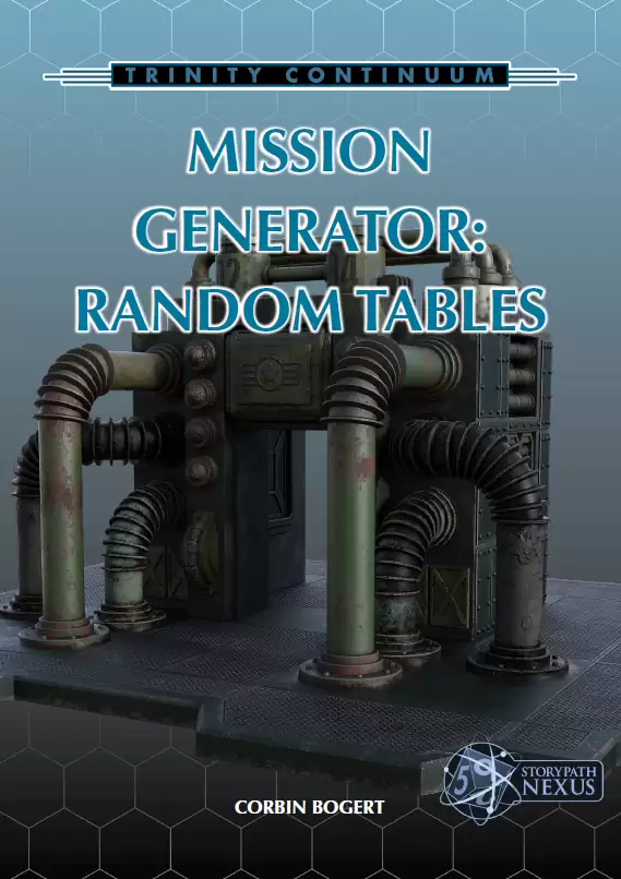 Mission Generator: Random Tables - Onyx Path Publishing | StoryPath ...