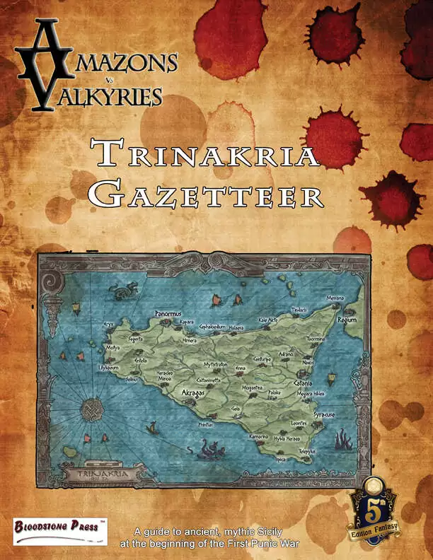 Amazons vs Valkyries: Trinakria Gazetteer - Bloodstone Press | Amazons ...