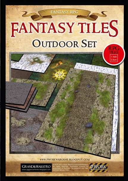 Fantasy Tiles: Outdoor Set - PWORK Wargames | FANTASY TILES | DriveThruRPG