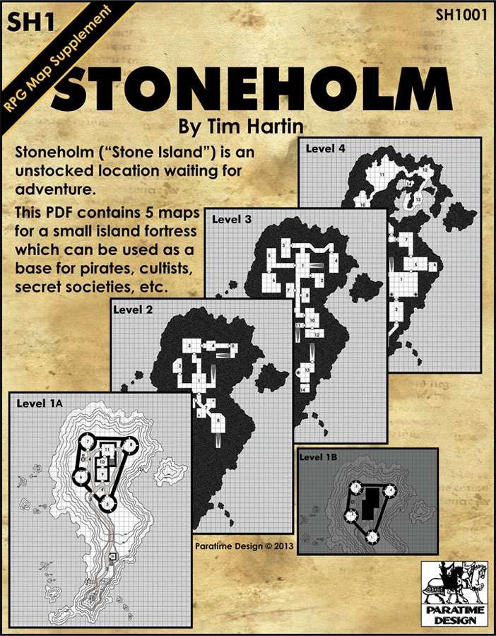 SH1 Stoneholm - Paratime Design | Building Maps | DriveThruRPG