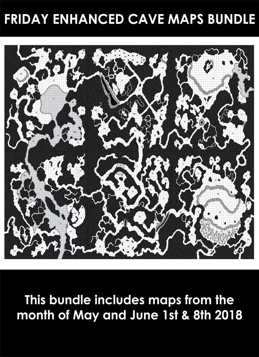 2018-The-Caves [BUNDLE] - Paratime Design | Dungeon Maps | DriveThruRPG