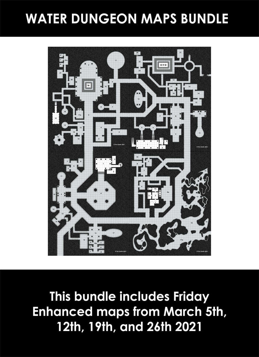 Water-Dungeon [BUNDLE] - Paratime Design | Dungeon Maps | DriveThruRPG