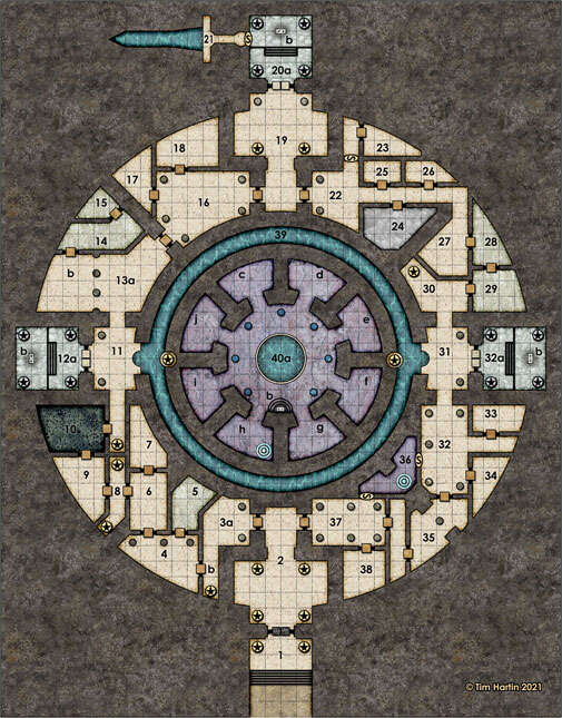 Colour Dungeon #1 - Paratime Design | Dungeon Maps | DriveThruRPG