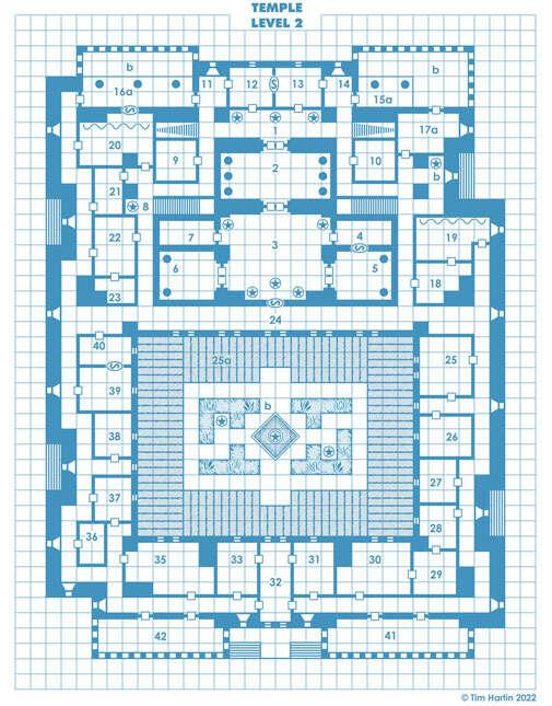 Old School Blue Map #19 - Paratime Design | Building Maps | DriveThruRPG
