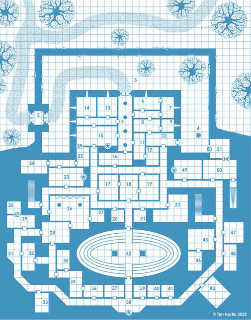 Old School Blue Map #40 - Paratime Design | Building Maps | Dungeon ...