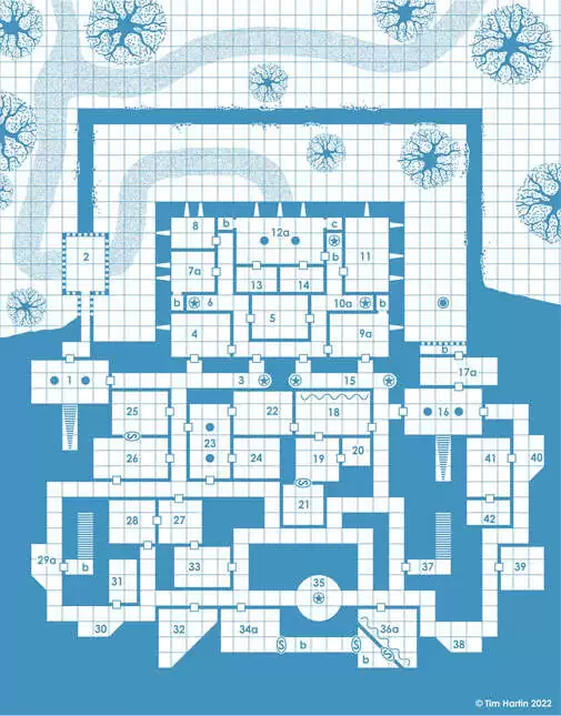 Old School Blue Map #41 - Paratime Design | Building Maps | Dungeon ...