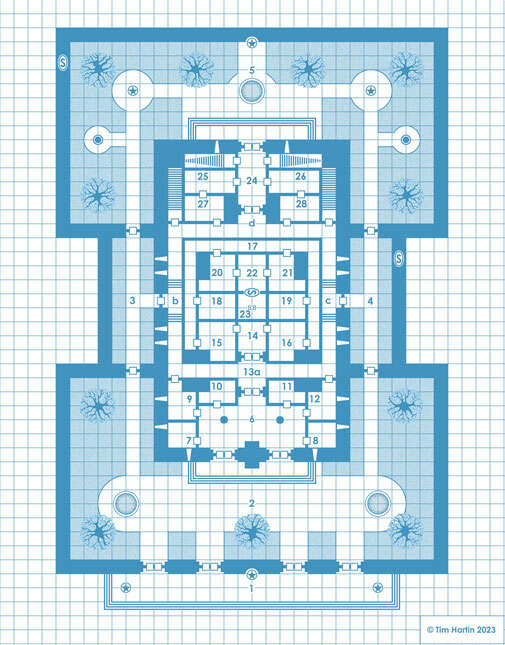 Old School Blue Map #73 - Paratime Design | Dungeon Maps | DriveThruRPG