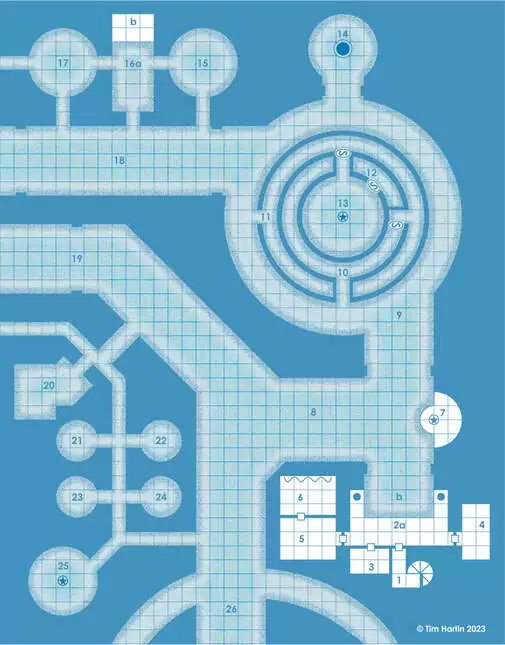 Old School Blue Map #94 - Paratime Design | Dungeon Maps | DriveThruRPG