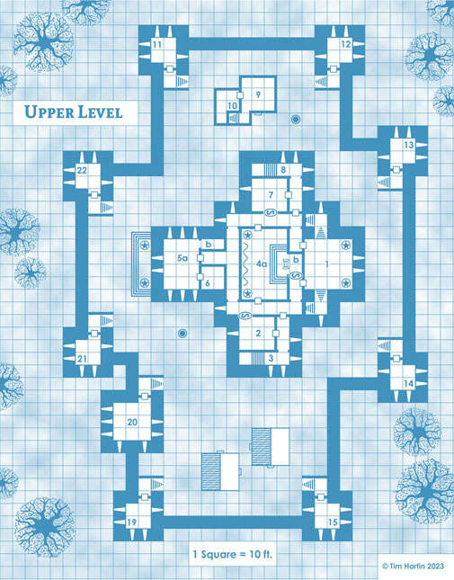 Old School Blue Map #96 - Paratime Design | Building Maps | DriveThruRPG