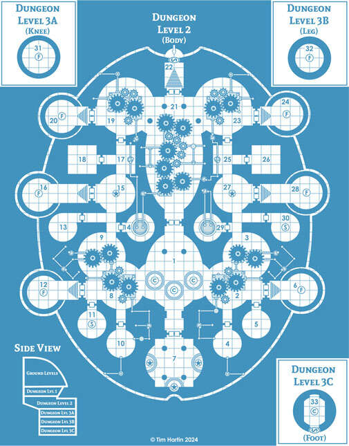 Old School Blue Map #106 - Paratime Design | Building Maps | Dungeon ...