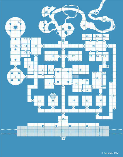 Old School Blue Map #125 - Paratime Design | Dungeon Maps | DriveThruRPG